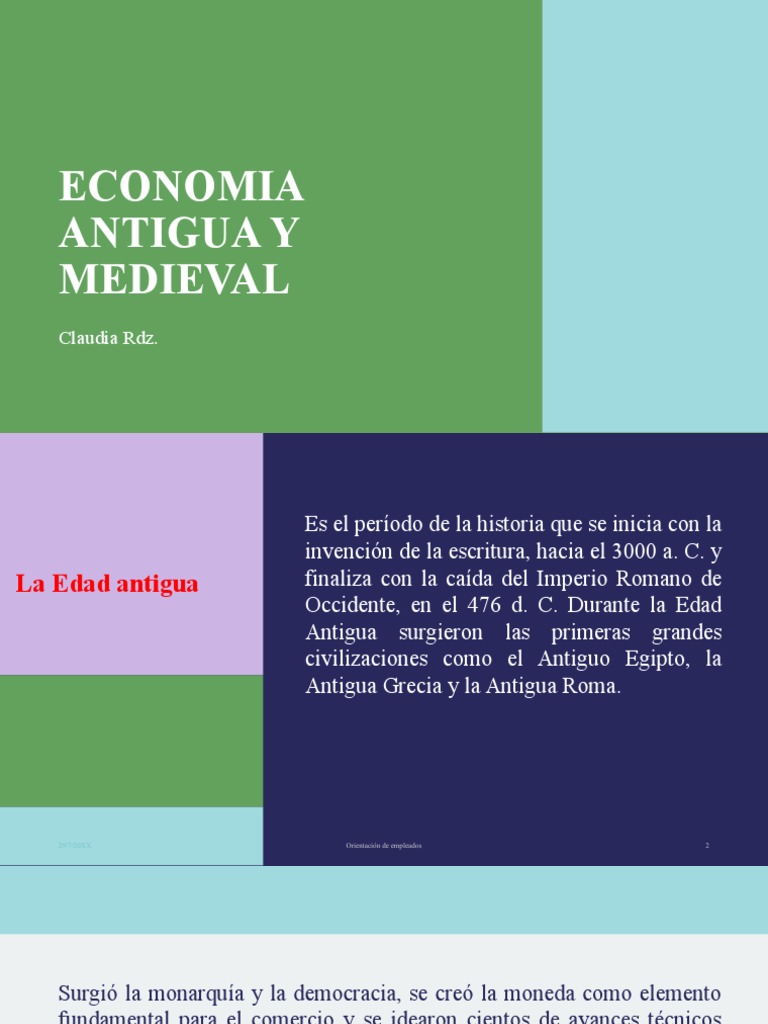 Economia Antigua y Medieval | PDF | Edades medias | Feudalismo
