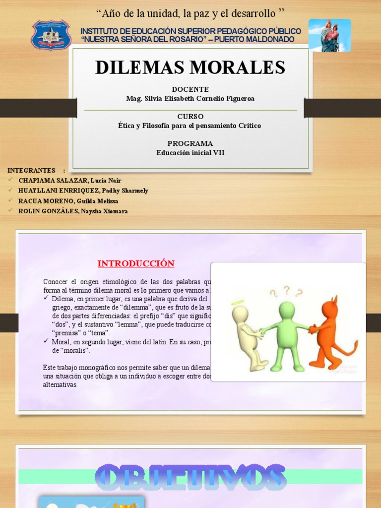 Dilemas Morales Grupal Pdf Moralidad Teorías Filosóficas