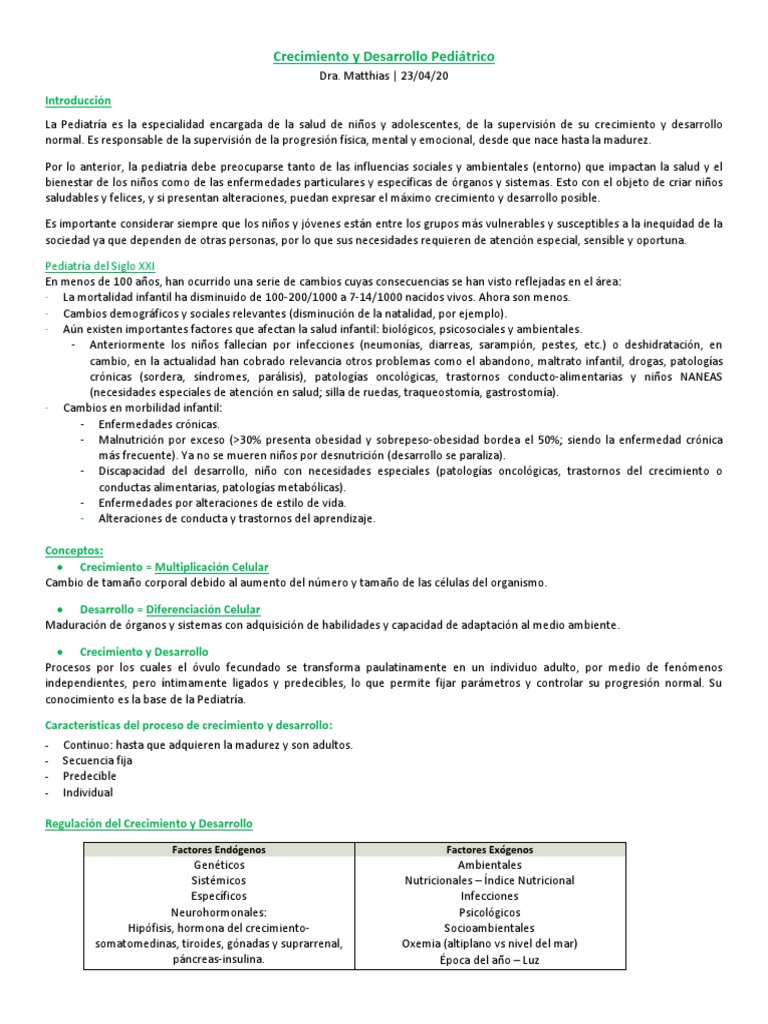 T06. Crecimiento y Desarrollo | PDF | Índice de masa corporal | Obesidad