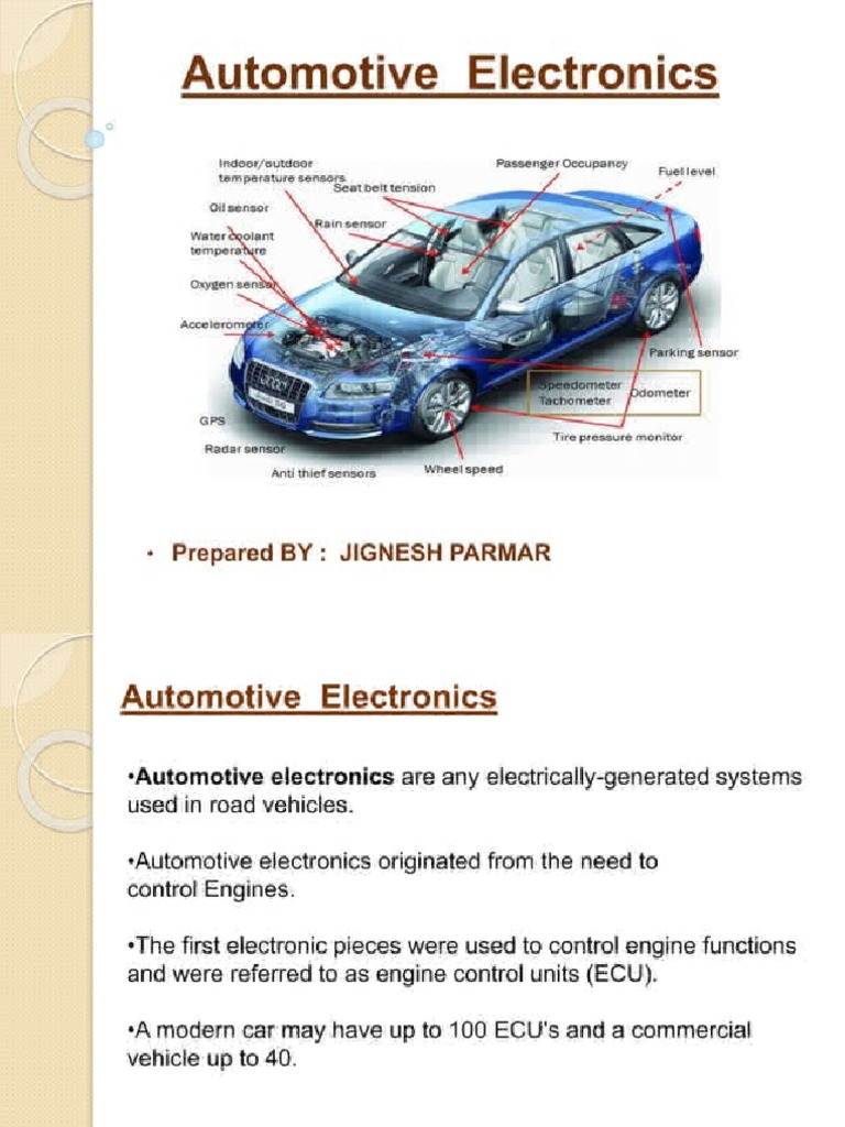 Automotive Electronics in Automobile Electronic Control Unit | PDF