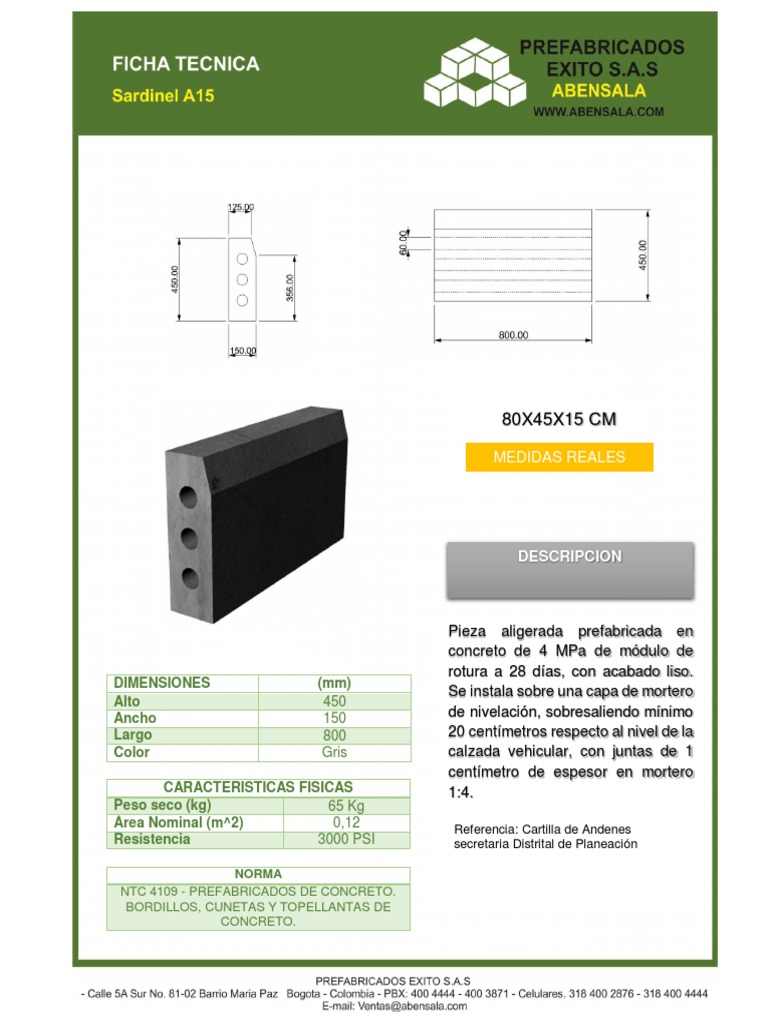 021 - Sardinel A15 - 80x45x15 | PDF