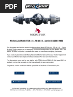 160 Drive Axle Meritor Diferenciales | PDF | Axle | Gear