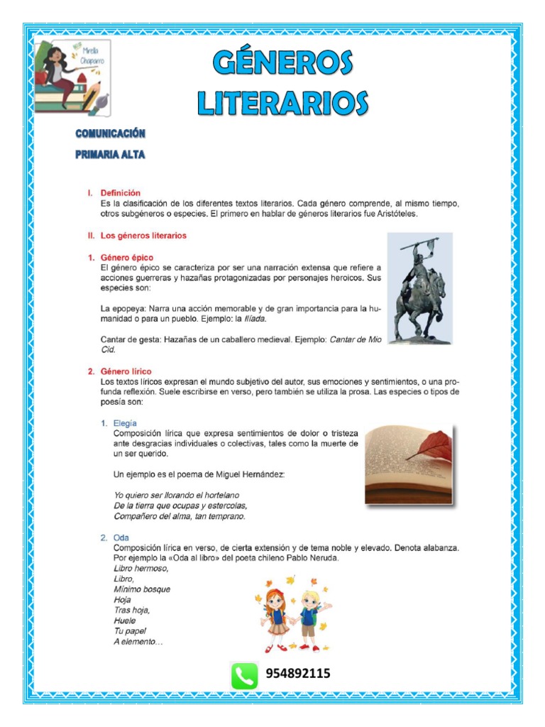 Géneros Literarios | PDF