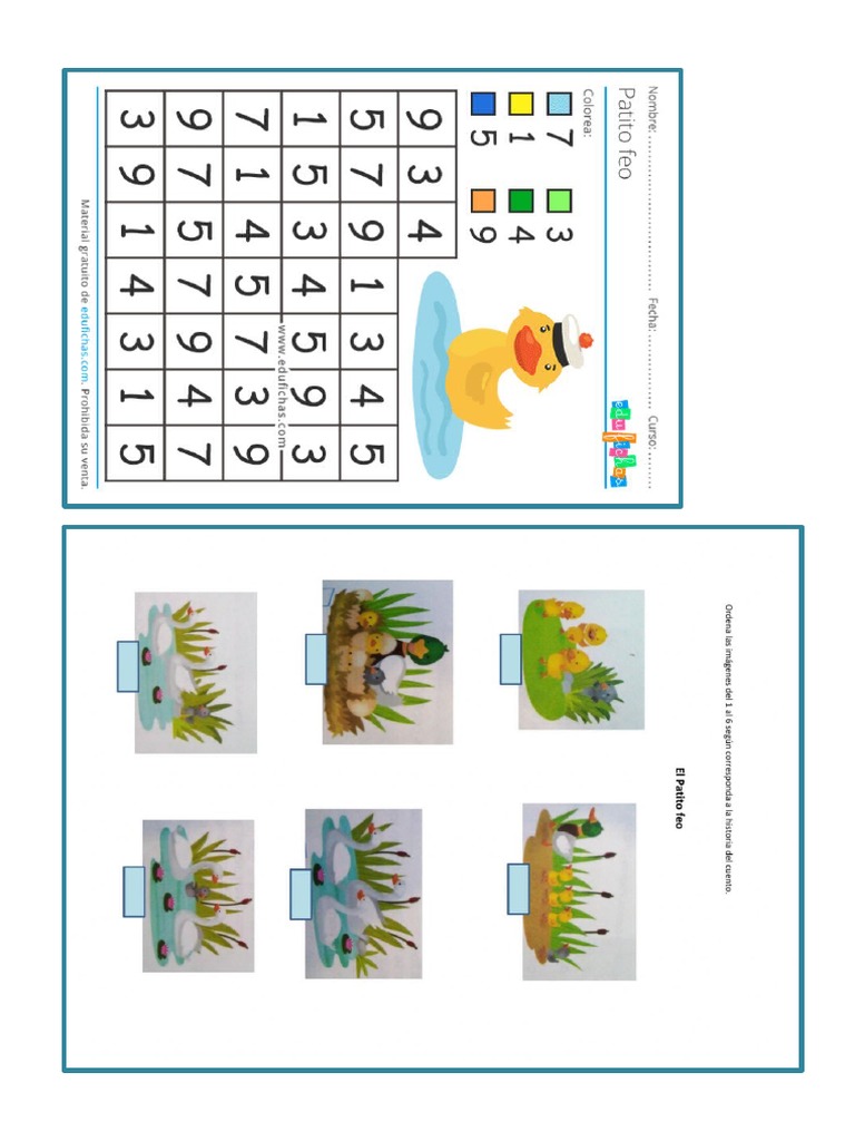 Actividades patito feo x2 | PDF