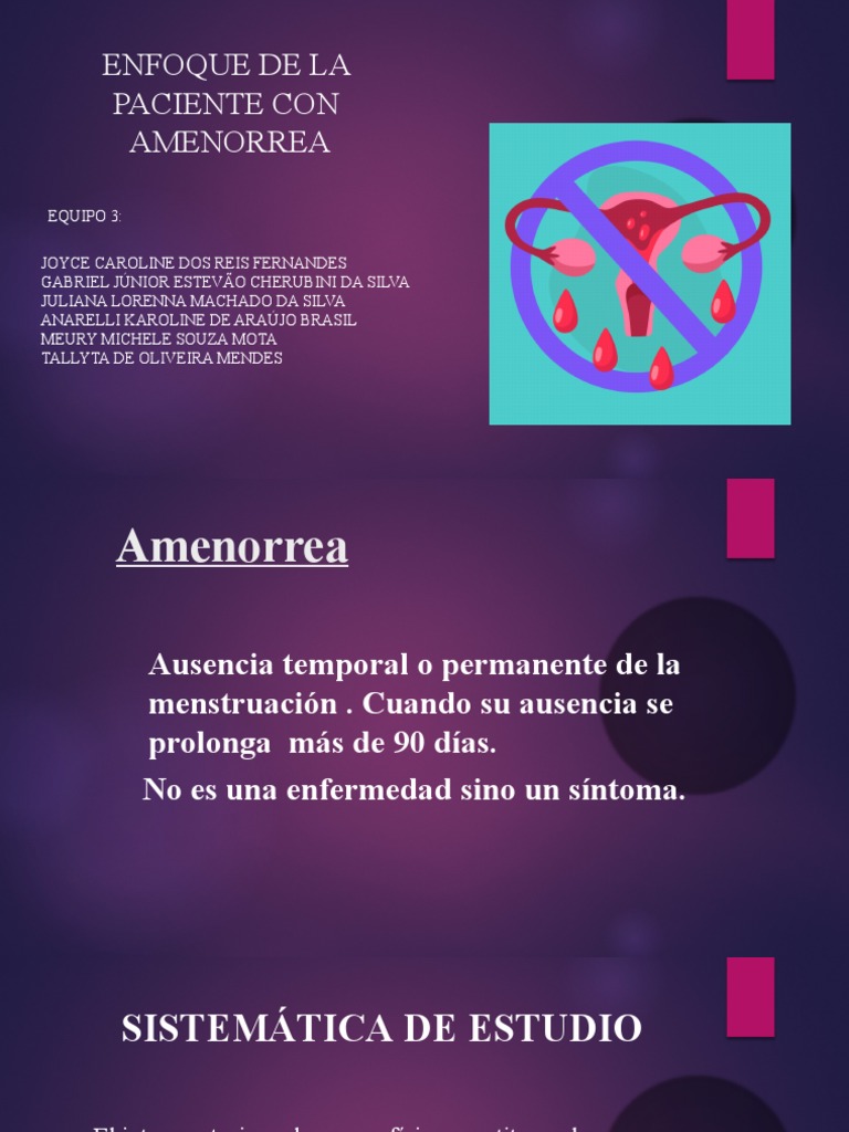 AMENORREA | PDF | El embarazo | Sindrome de Ovario poliquistico