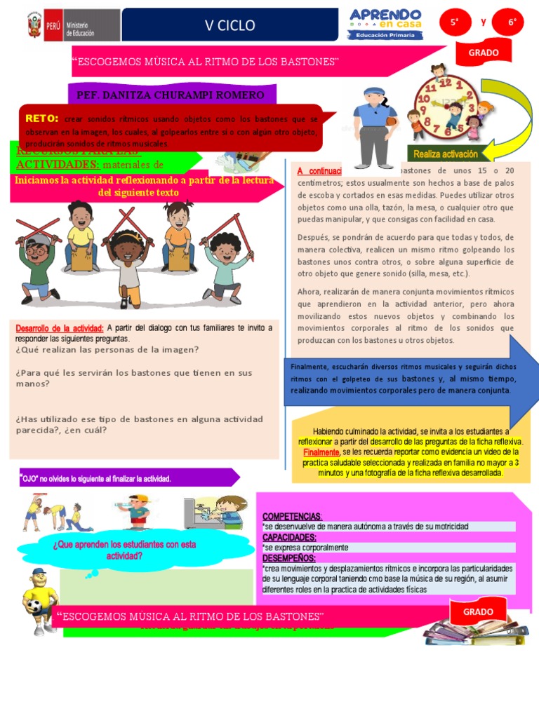 V Ciclo: Pef. Danitza Churampi Romero | PDF | Ritmo | Cognición