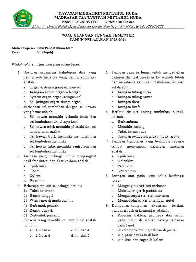 Ipa 7 | PDF | Griya & Taman