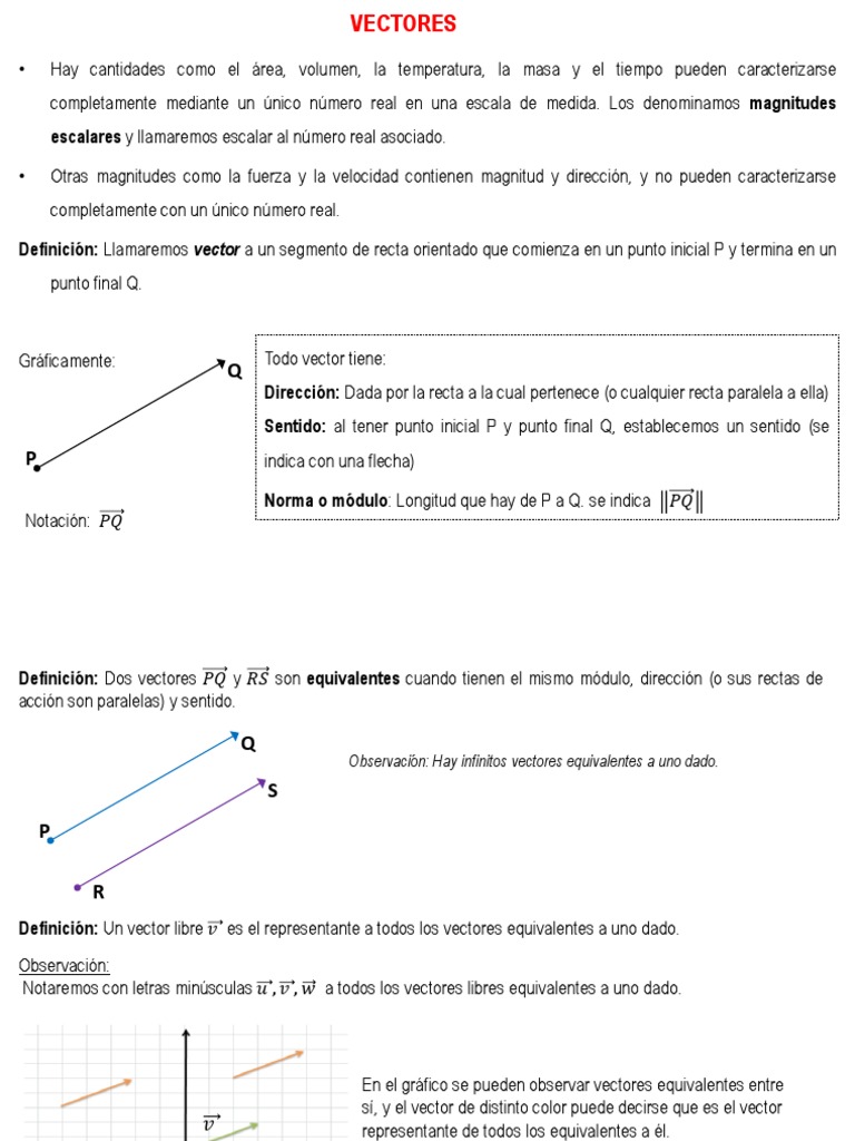 Vectores - 2023 | PDF | Vector Euclidiano | Objetos matemáticos