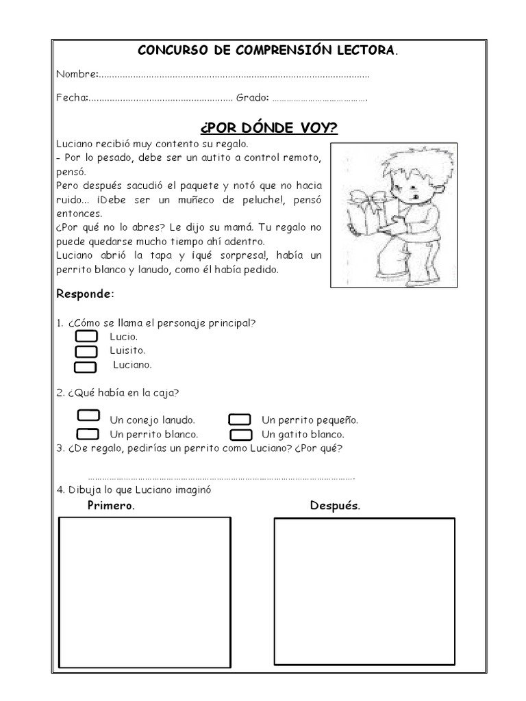 Comprension Lectora 4to Pdf
