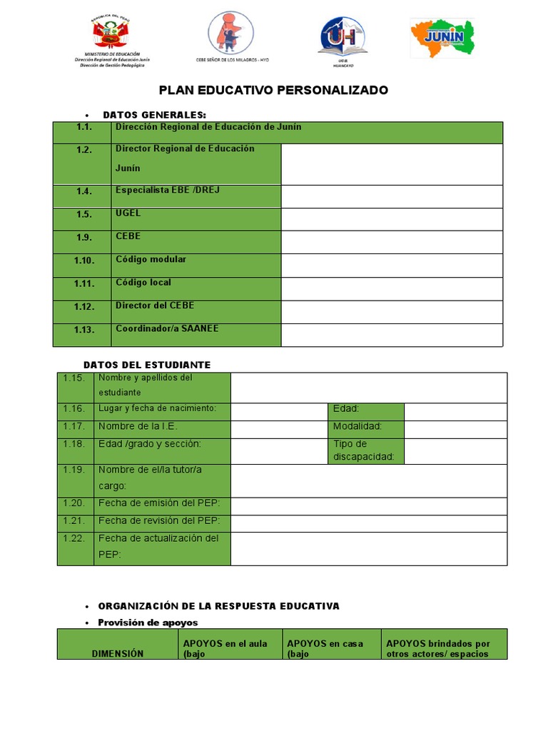 Formato Pep Cebe 2023 | PDF