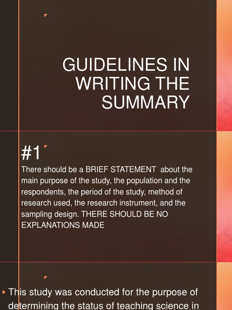 Guidelines in Making Conclusions and Recommendations | PDF | Deductive ...