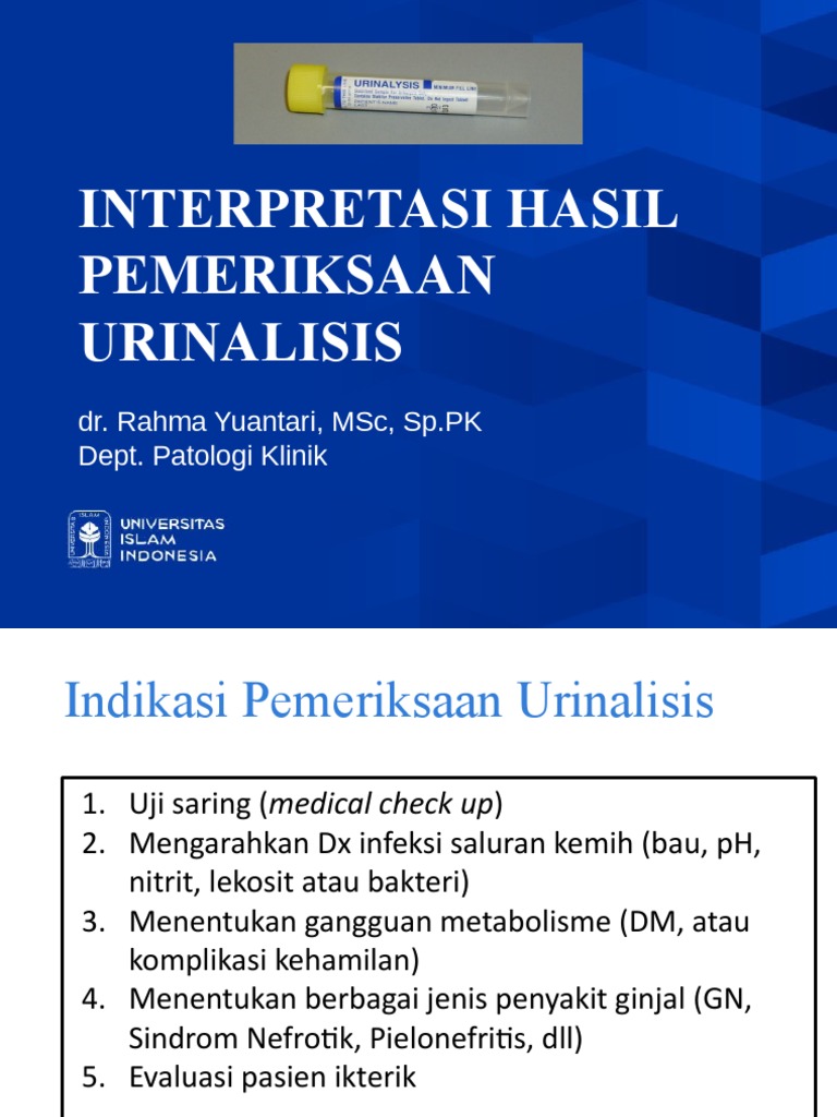 Refreshing 3.5- Interpretasi Hasil Pemeriksaan Urinalisis | PDF