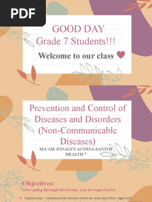 Ppt Prevention And Control Of Noncommunicable Diseases