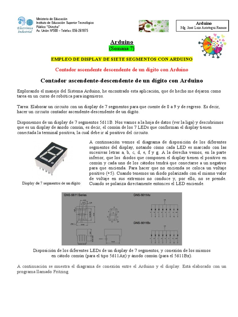 Clase de Arduino Semana 7 | PDF | Diodo emisor de luz | Diodo Clase de Arduino Semana 7 | PDF | Diodo emisor de luz | Diodo