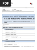 Modelo de PEI - Plano Educacional Individualizado | PDF | Alfabetização ...