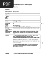 Rpa Perkembangan Deria Dan Pemahaman Dunia Persekitaran | PDF