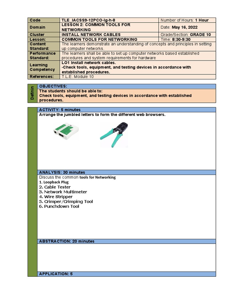 4-A Common Tools For Networking | PDF
