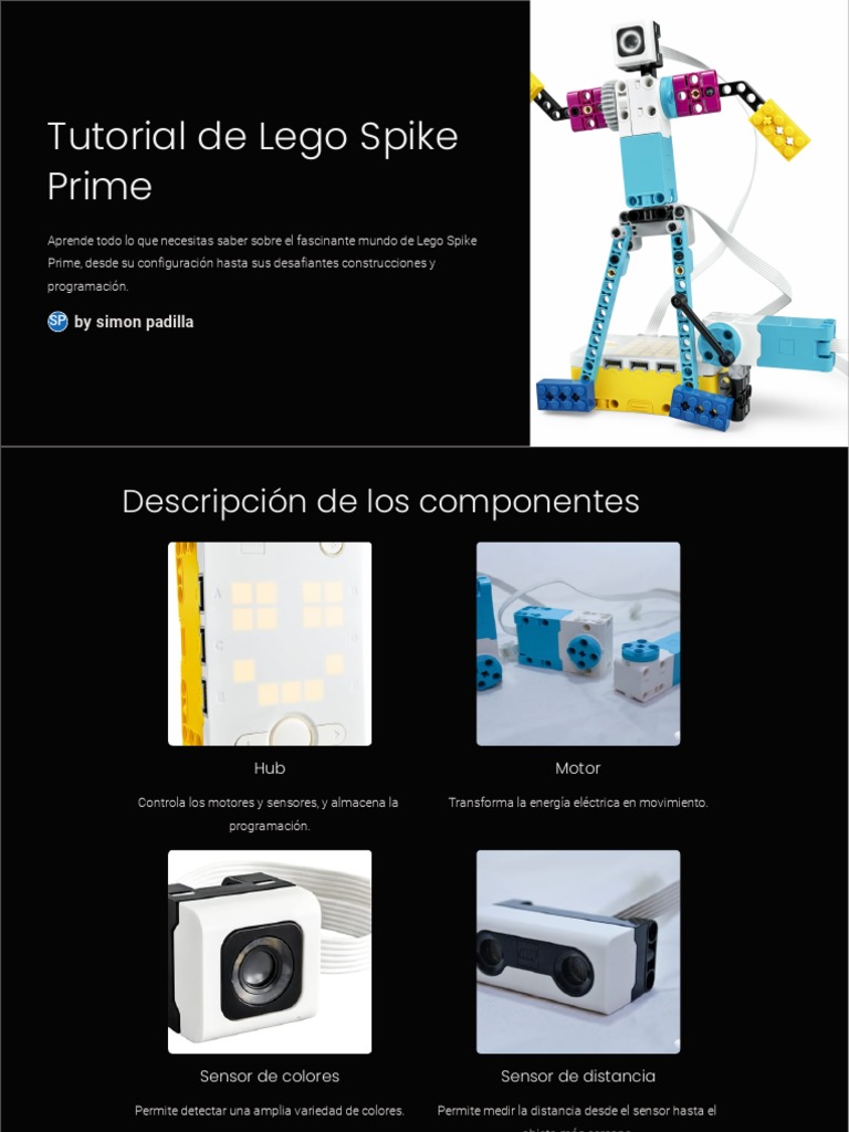 Tutorial de Lego Spike Prime | PDF | Sensor | Giroscopio