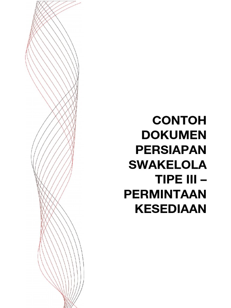 Contoh Dokumen Swakelola Tipe III | PDF | Bisnis