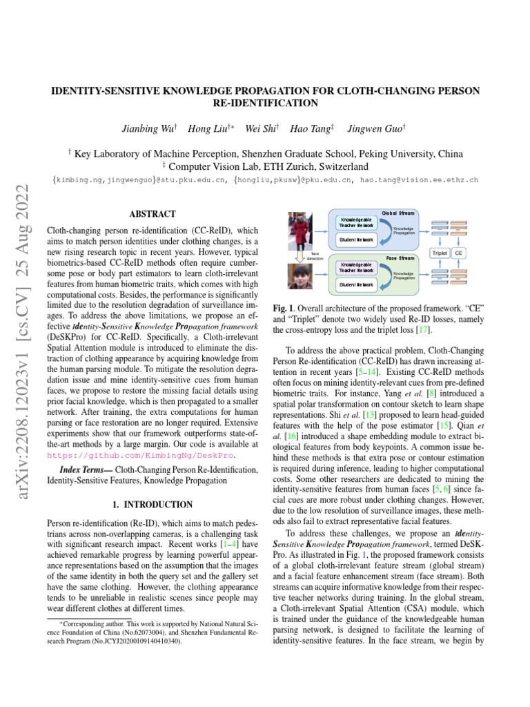 Wu Et Al 2022 Identity Sensitive Knowledge Propagation For Cloth