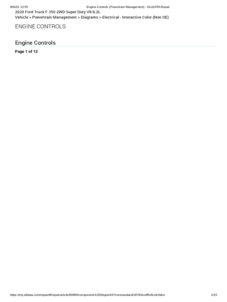 Engine Controls (Powertrain Management) - ALLDATA Repair | PDF ...