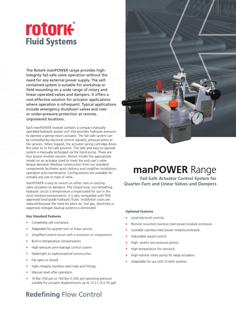 Rotork Manpower | PDF | Valve | Actuator