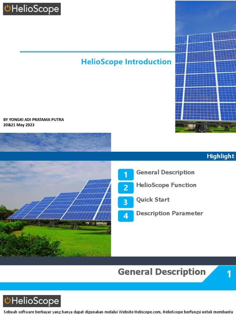 HelioScope Introduction | PDF