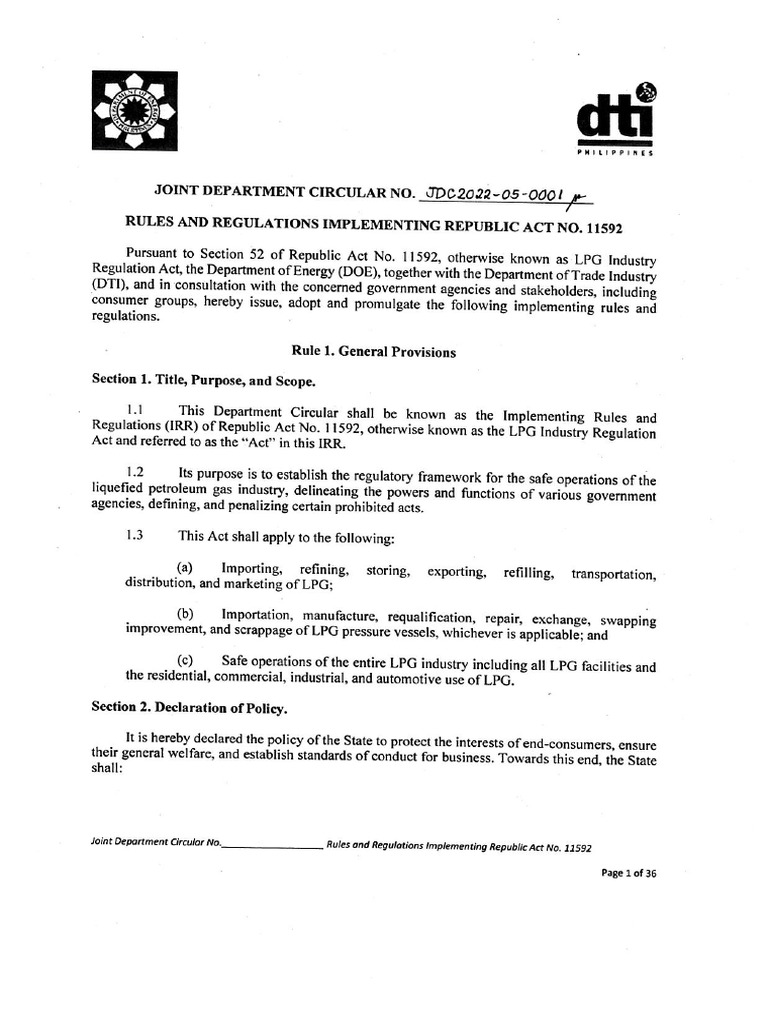 IRR of RA 11592 | PDF