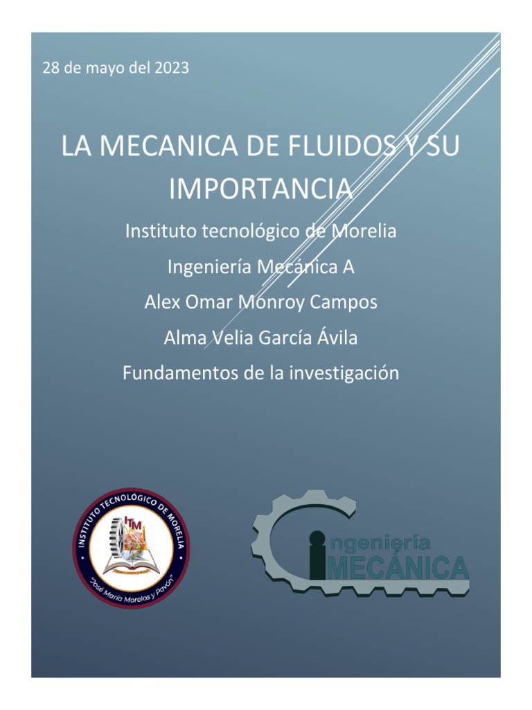 Trabajo Fundamentos - Alex Monroy | PDF | Masa | Mecánica de fluidos