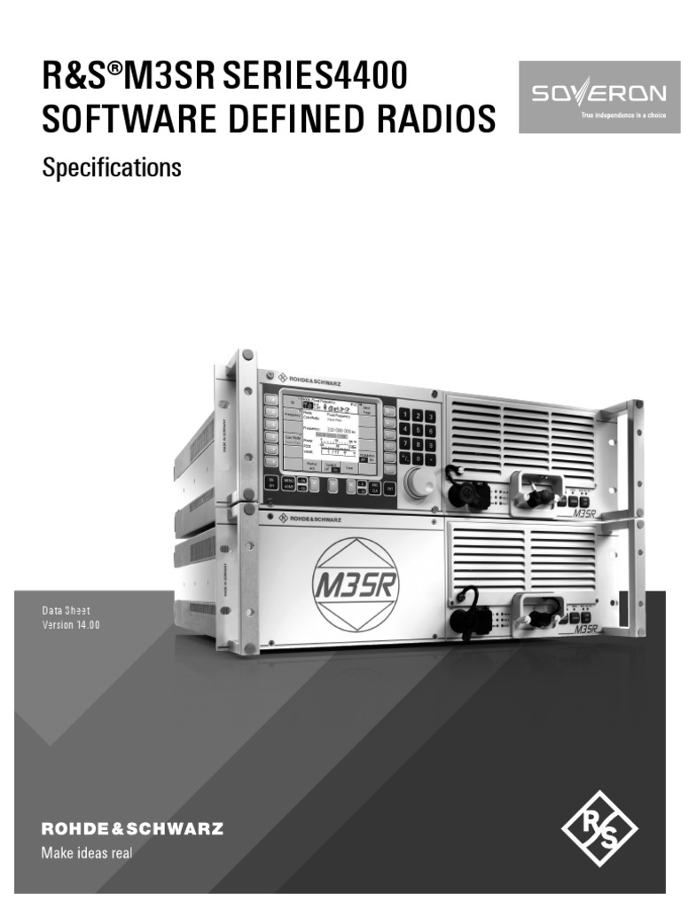 M3SR-Series4400 Dat-Sw en 0758-1093-22 v1400 | PDF