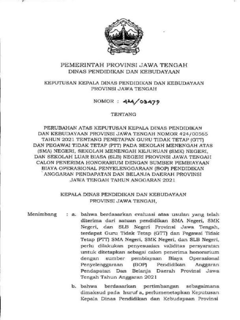 SK PENGANGKATAN PROVINSI - Compressed - Compressed (1) - Compressed | PDF