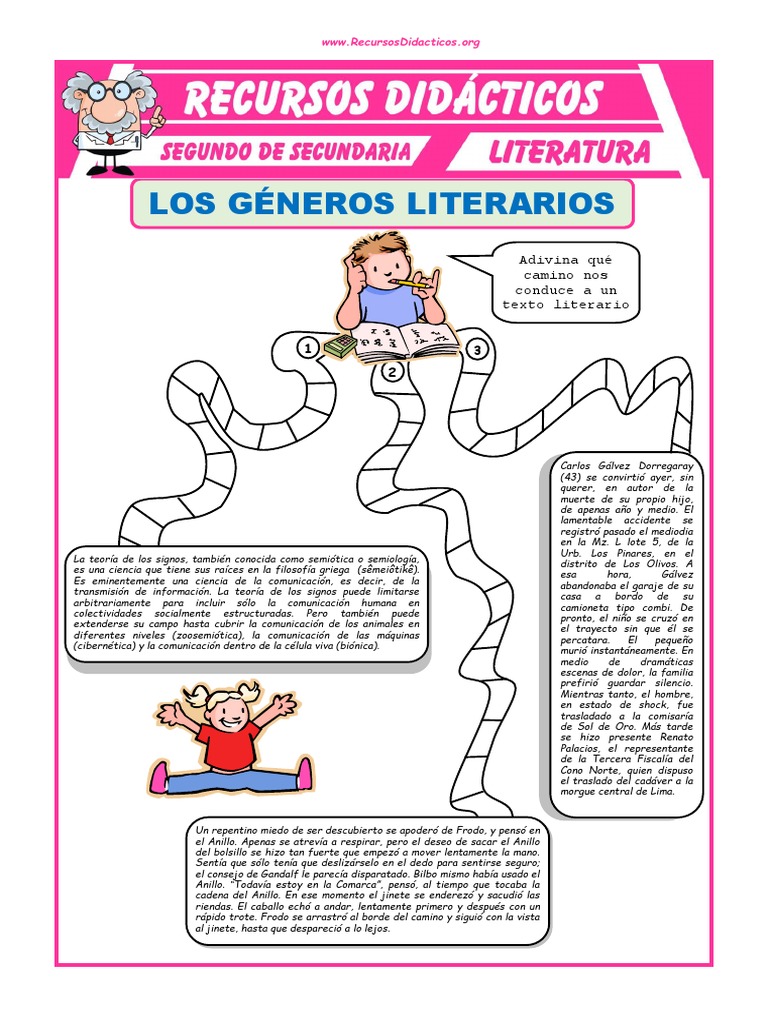 Fichas Literatura 2do Grado. | PDF