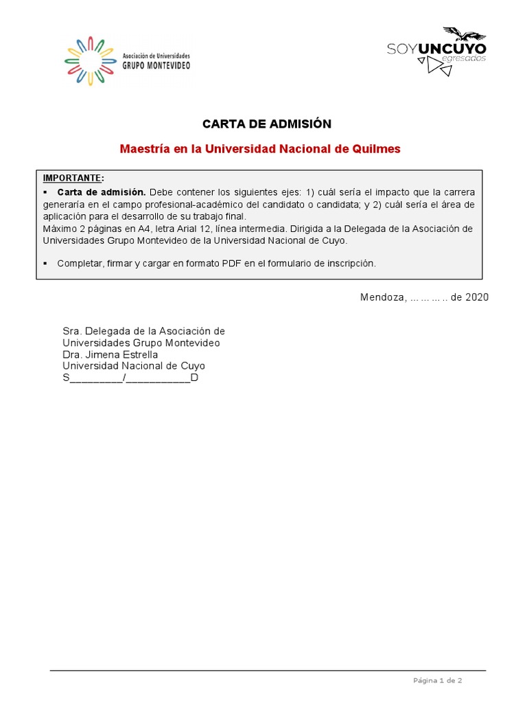 Modelo de Carta | PDF