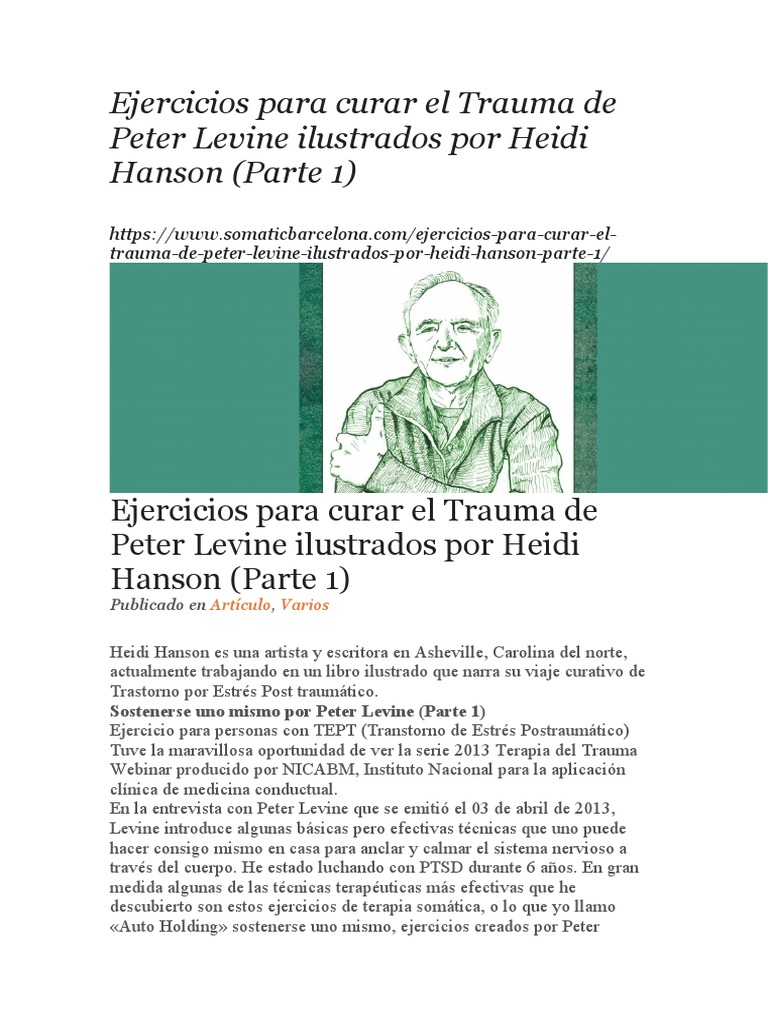 Ejercicios de Auto Sostenerse para TEPT | PDF | Trauma psicólogico | Autoestima
