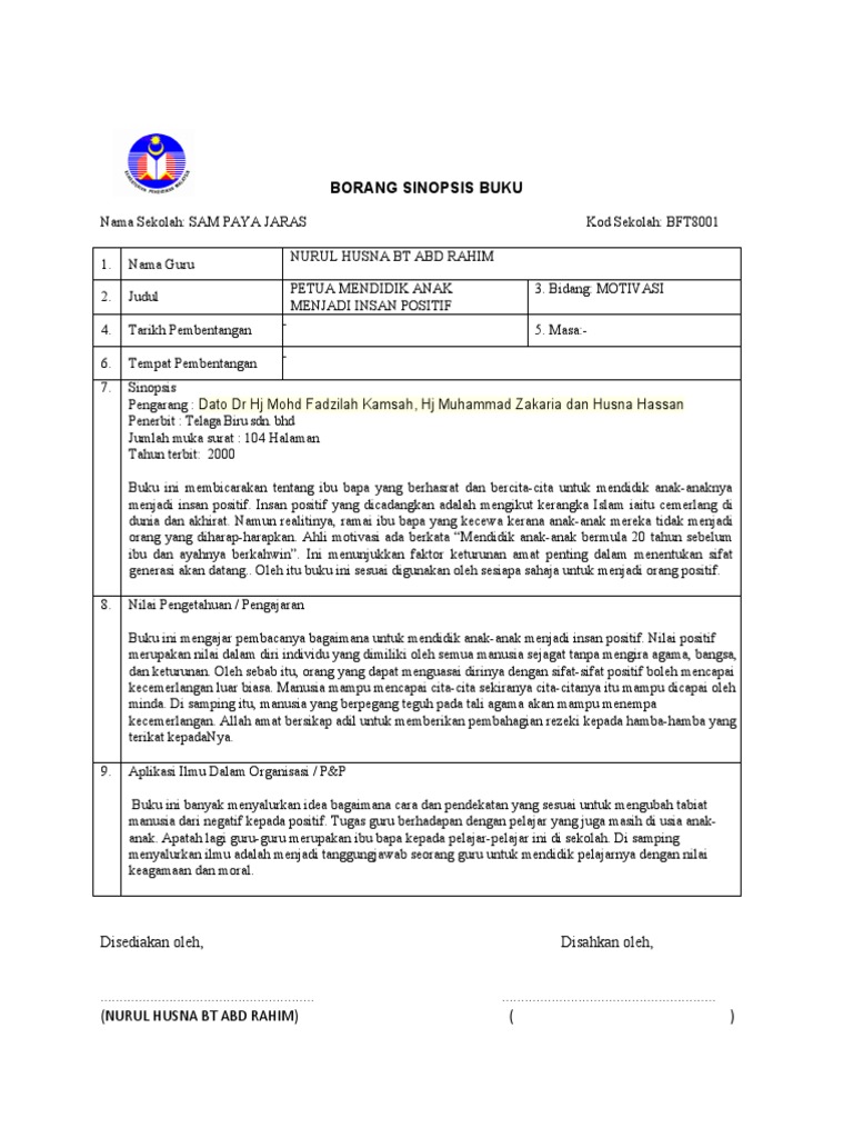 Sinopsis Buku Ladap 2023 | PDF