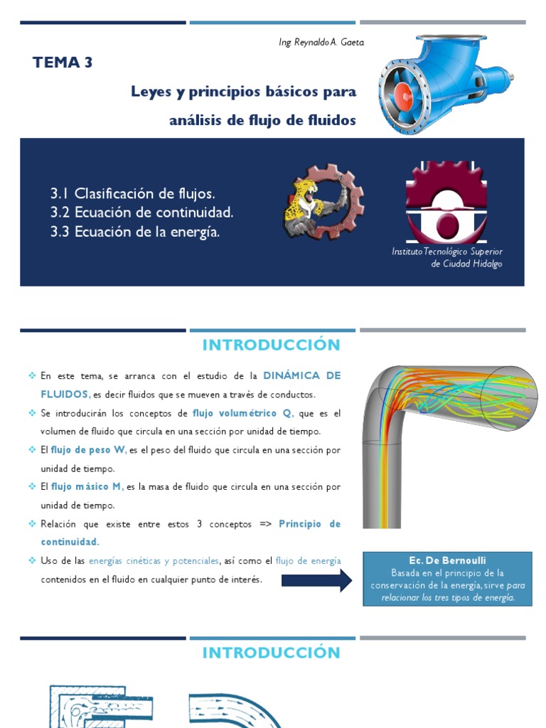 Leyes y Principios Básicos para Análisis de Flujo de Fluidos. - COMPLETO | PDF | Presión ...