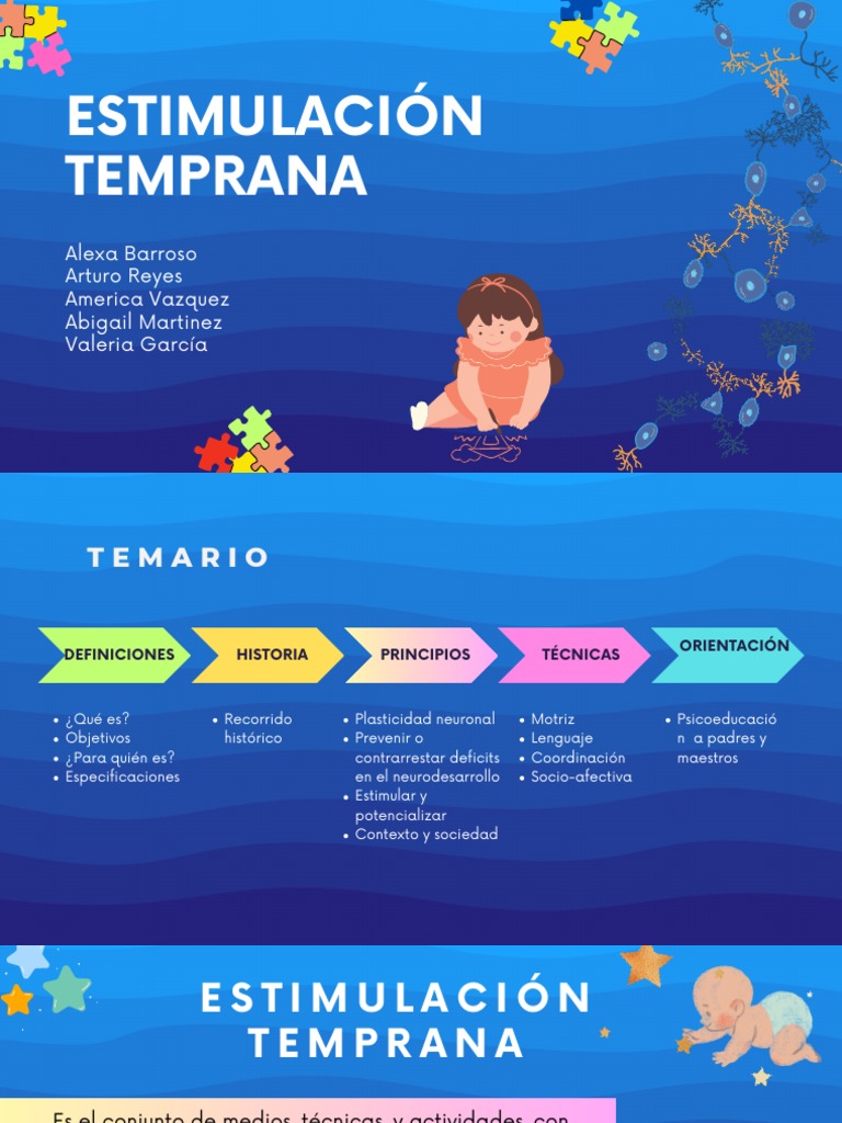Estimulación Temprana | PDF | Aprendizaje | Conceptos psicologicos
