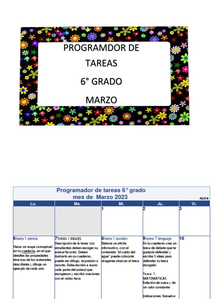 Programador de Tareas 6 | PDF