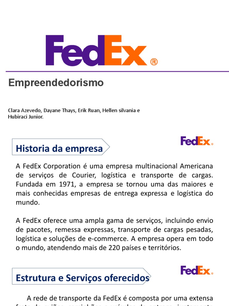 FedEX 1 | PDF | Embalagem e rotulagem | Transporte