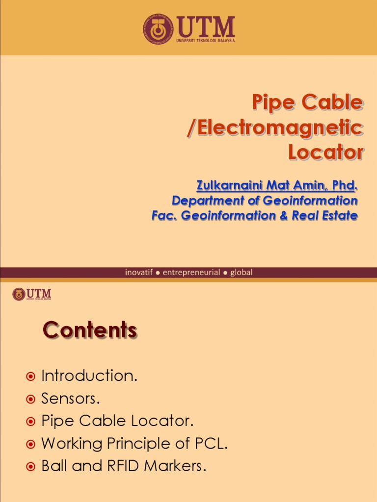 Lecture8 - PIPE CABLE ELECTROMAGNETIC LOCATOR | PDF | Waves | Sensor