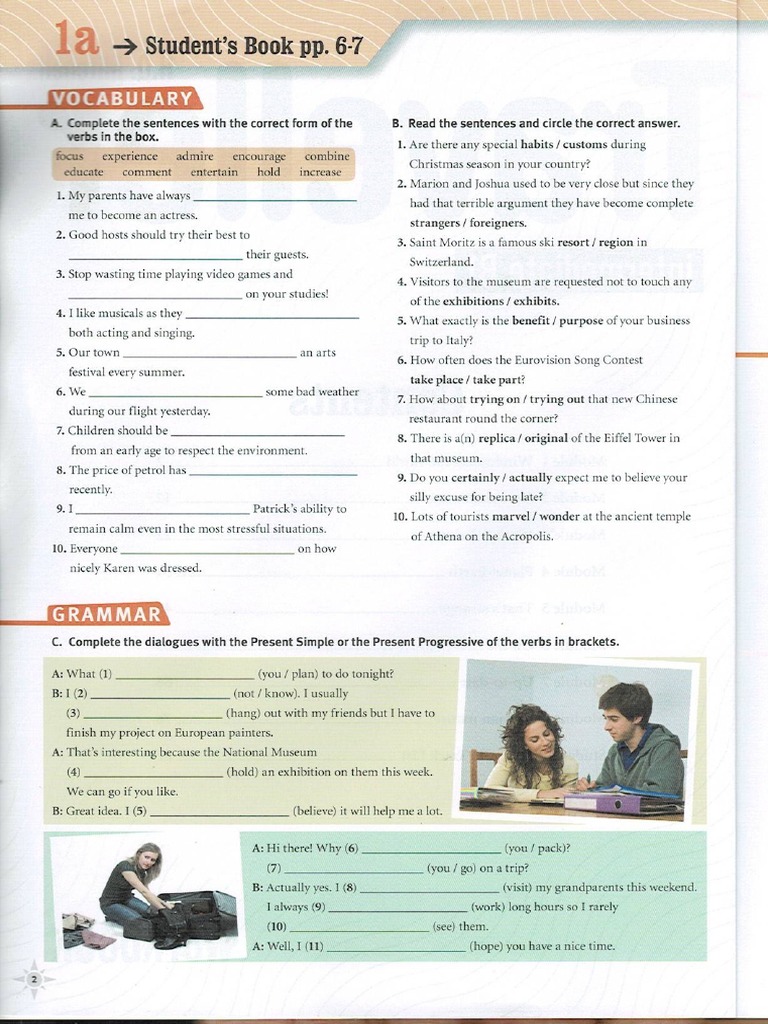 Intermediate b1 Workbook Unit 1 | PDF