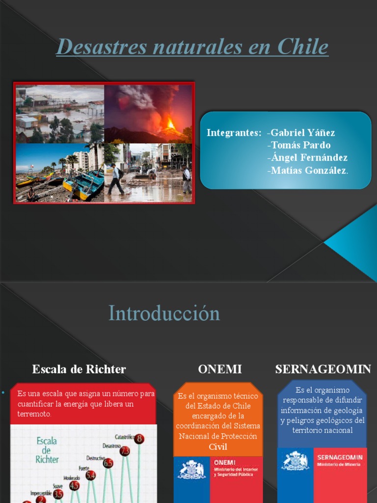 Desastres Naturales en Chile2 | PDF | Temblores | Chile