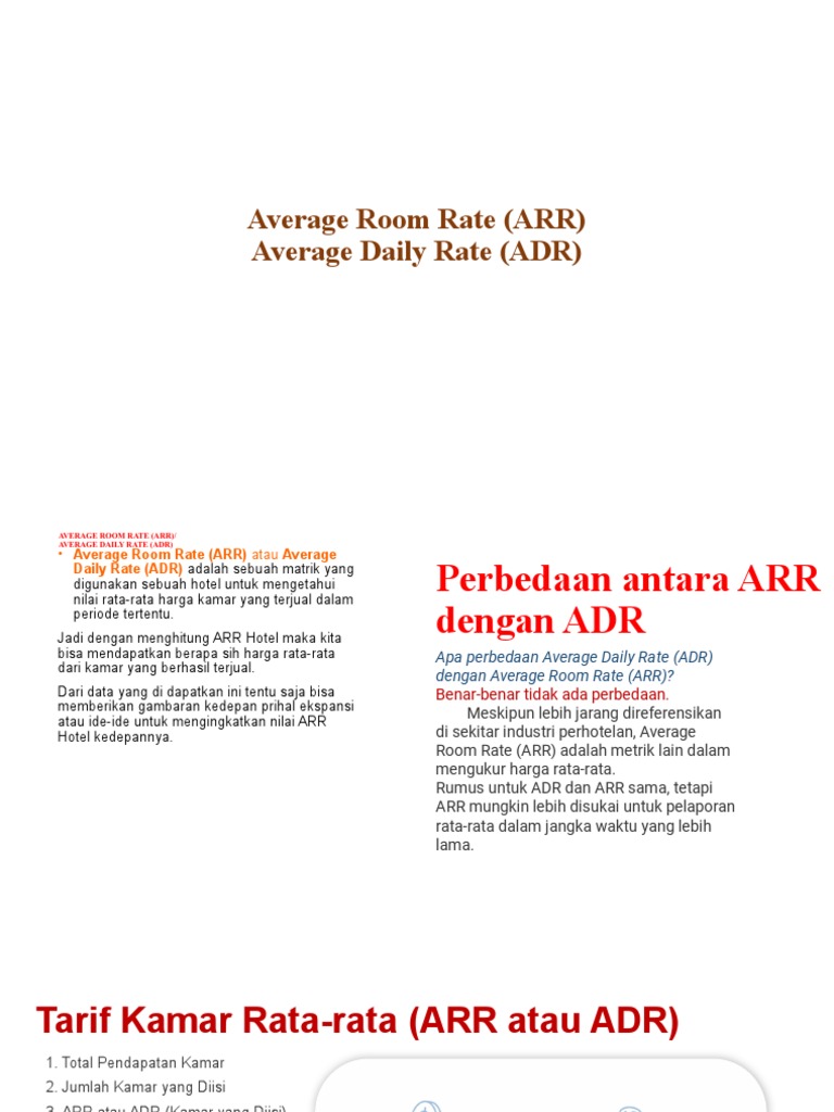 Average Room Rate (ARR) | PDF
