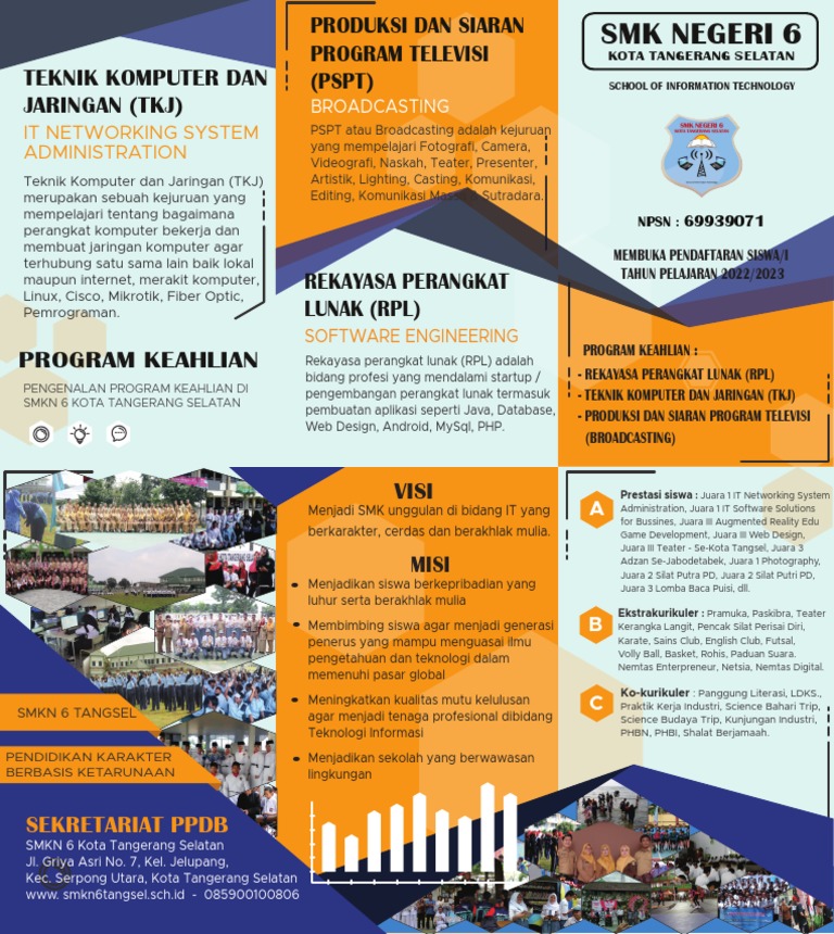 Brosur SMKN 6 2022 | PDF | Teknologi & Rekayasa