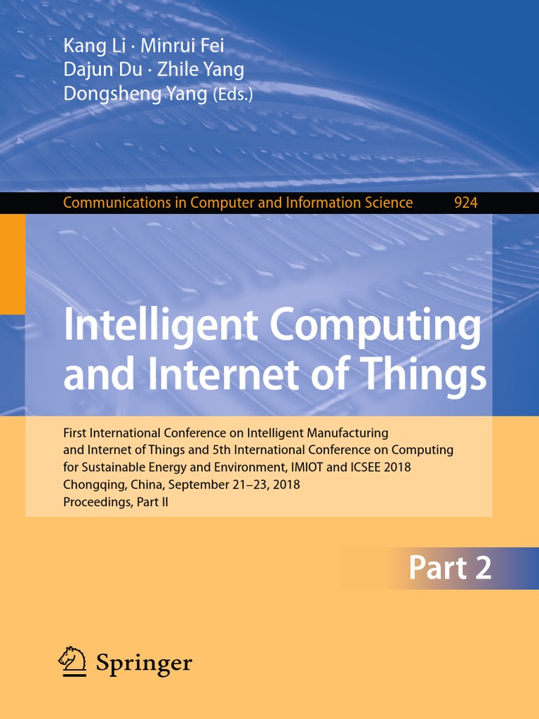 Intelligent Computing and Internet of Things | PDF | Mathematical Optimization | China