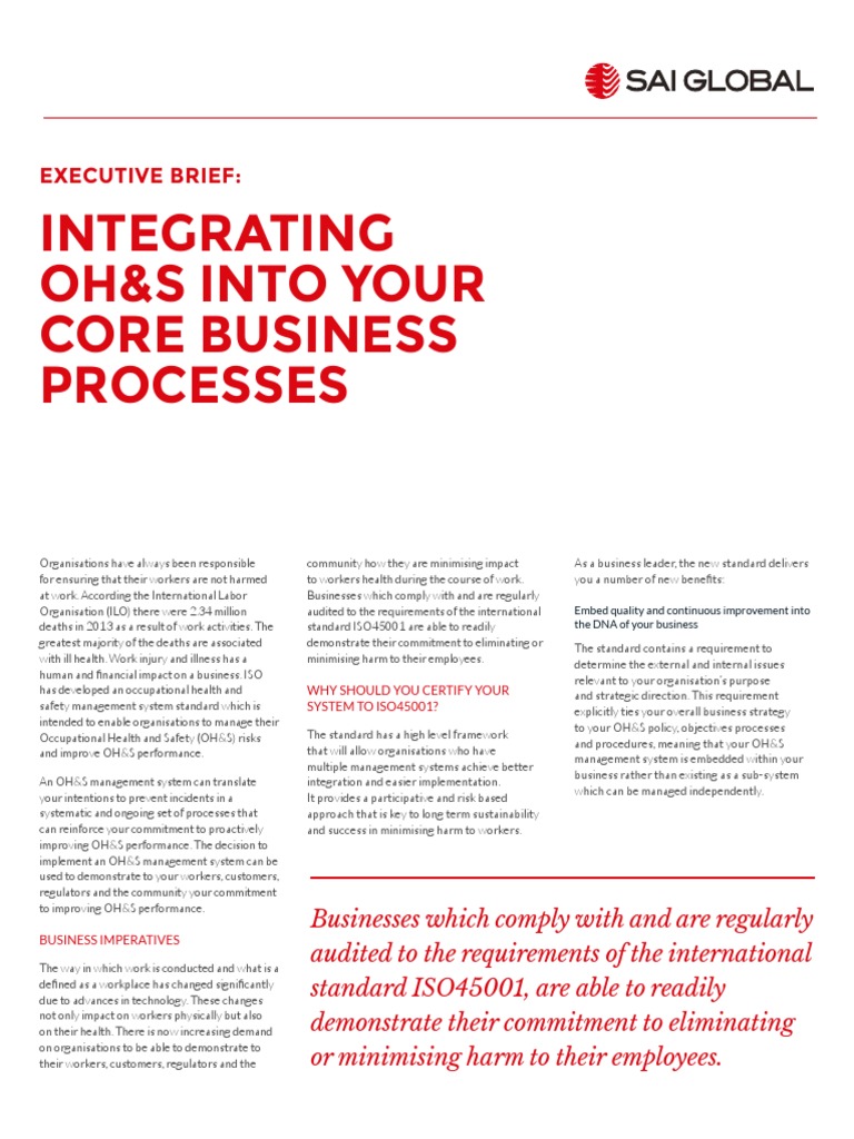 ExecutiveBrief - Whitepaper - ISO 45001 | PDF | Occupational Safety And ... ExecutiveBrief - Whitepaper - ISO 45001 | PDF | Occupational Safety And ...