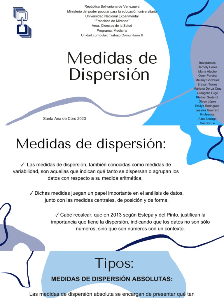 Medidas de Dispersión | PDF