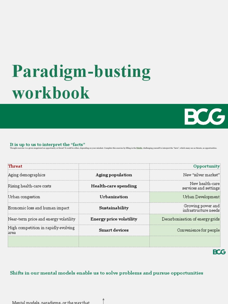 Paradigm Busting Workbook | PDF
