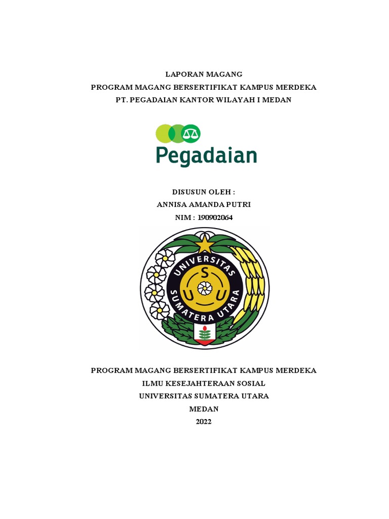 Laporan Magang Dan Based Project Pelayanan Sosial Selama MBKM Di PT. Pegadaian | PDF