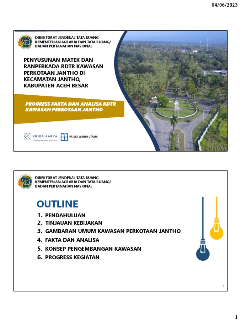 Fakta Dan Analisa RDTR Perkotaan Jantho | PDF